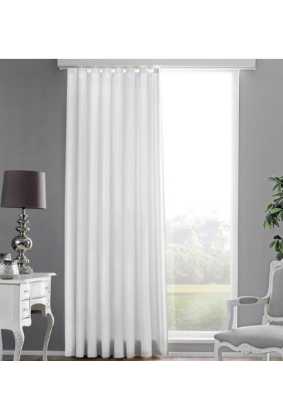 Seteks Home Saten Güneşlik Perde Beyaz