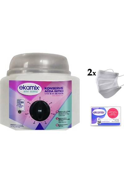 Ekamix Konserve ve Kalıp Sir Ağda Makinası + X2 Maske + Kimlik Koruyucu Ekamix Konserve ve Kalıp Sir Ağda Makinası + X2 Maske + Kimlik Koruyucu