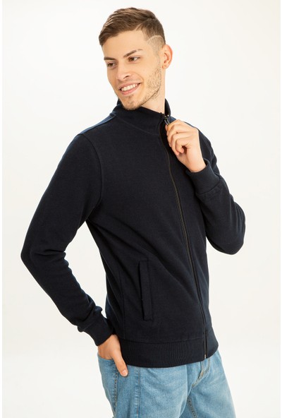 Corazzo Fermuarlı Dik Yaka Selanik Hırka