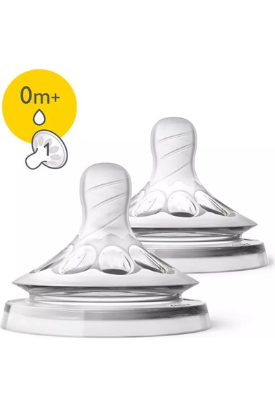 Philips Avent Natural Biberon Emziği Yenidoğan 0 Ay+ 2'li SCF041/27 Philips Avent Natural Biberon Emziği Yenidoğan 0 Ay+ 2'li SCF041/27