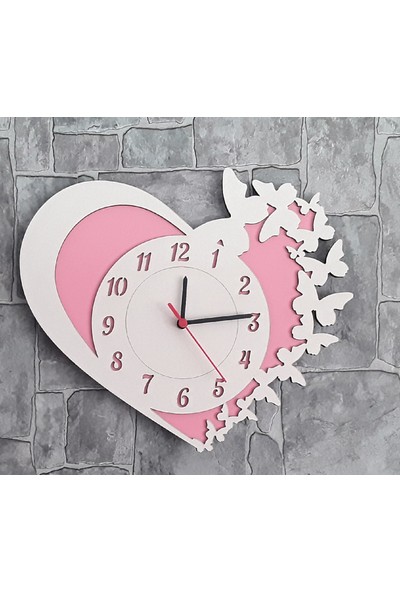 Ahşap Toys Dekoratif Ahşap Tasarım Duvar Saati - 72