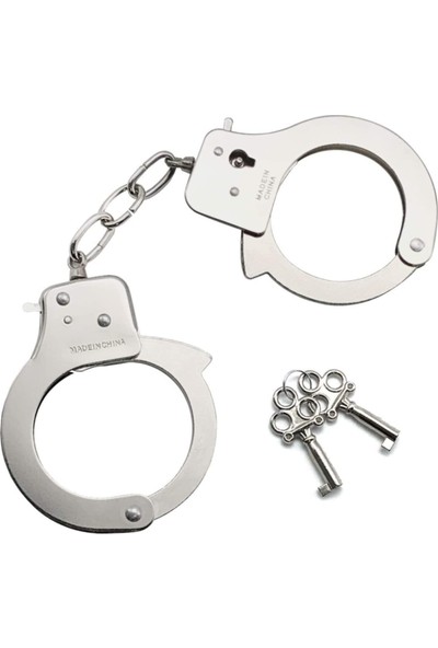 Boncuk Avm Anahtarlı Oyuncak Metal Kelepçe Polis Kelepçesi