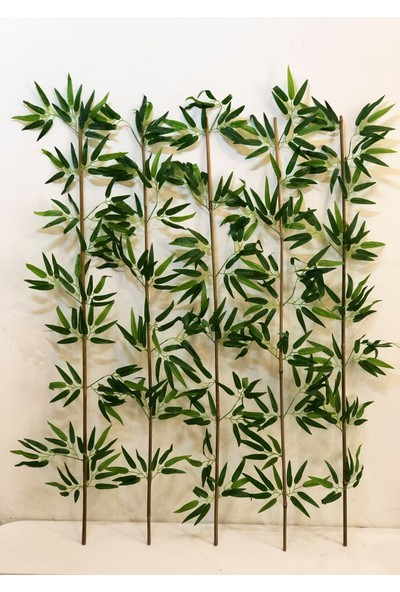 Gardenonya Yapay Yapraklı Dekoratif Bambu Çubuğu 150 cm 5 Adet Yapay Bambu Ağacı Gardenonya Yapay Yapraklı Dekoratif Bambu Çubuğu 150 cm 5 Adet Yapay Bambu Ağacı