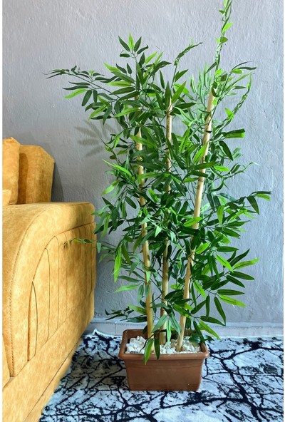Gardenonya Yapay Yapraklı Bambu Ağacı Saksılı 3 Gövdeli Yoğun Yapraklı Gardenonya Yapay Yapraklı Bambu Ağacı Saksılı 3 Gövdeli Yoğun Yapraklı