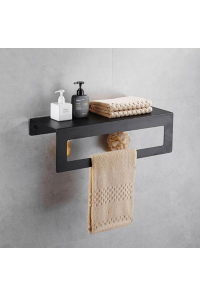 Uberkraft 30CM Siyah Raflı Havlu Askısı, Metal Raflı Havluluk, Otel Banyo Askısı, Mutfak Banyo Raflı Havluluk Uberkraft 30CM Siyah Raflı Havlu Askısı, Metal Raflı Havluluk, Otel Banyo Askısı, Mutfak Banyo Raflı Havluluk