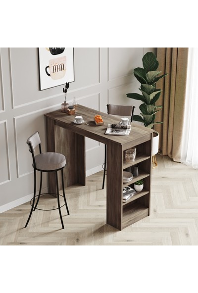 L'occi Concept Lowa Bar Masası Mutfak Yemek Masası Kahve Lw1-Cu L'occi Concept Lowa Bar Masası Mutfak Yemek Masası Kahve Lw1-Cu