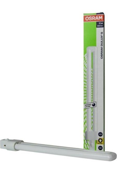 Osram Dulux S 11W Kompak Floresan Ampul Sarı Işık 2700K 23,5 cm (10 Adet) Osram Dulux S 11W Kompak Floresan Ampul Sarı Işık 2700K 23,5 cm (10 Adet)