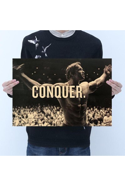 Caph Design Arnold Schwarzenegger Vintage Kraft Poster - 32X45CM