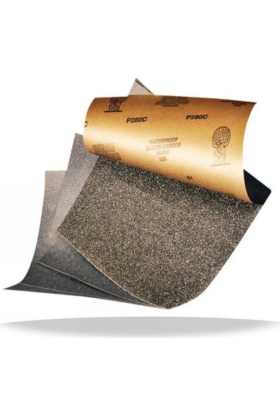 Atlas Su Zımparası 220 Kum - 188 Kalite, 230X280 mm Tabaka Kağıt