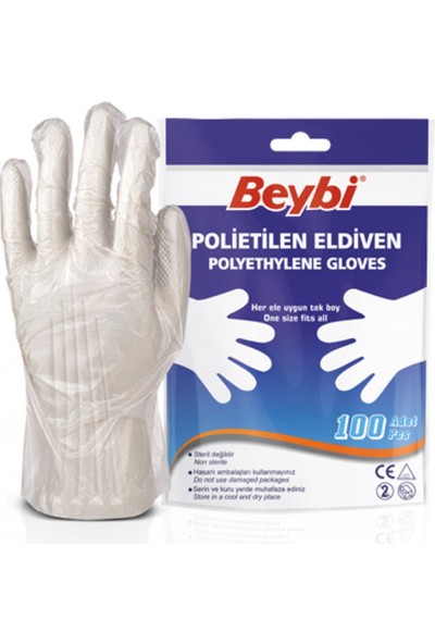 Beybi Polietilen (Pet) Eldiven 100'LÜ