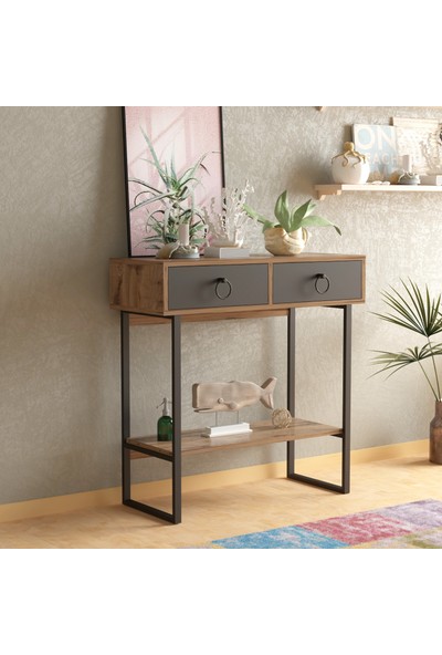 Derya Dekor Valeri Dresuar Demir Ayak Çırağan-Antrasit