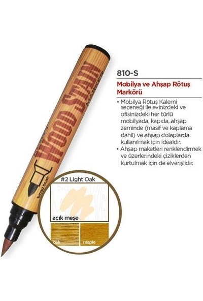 Marvy Wood Stain Ahşap Rötuş Kalemi Açık Meşe (Lıght Oak) Marvy Wood Stain Ahşap Rötuş Kalemi Açık Meşe (Lıght Oak)