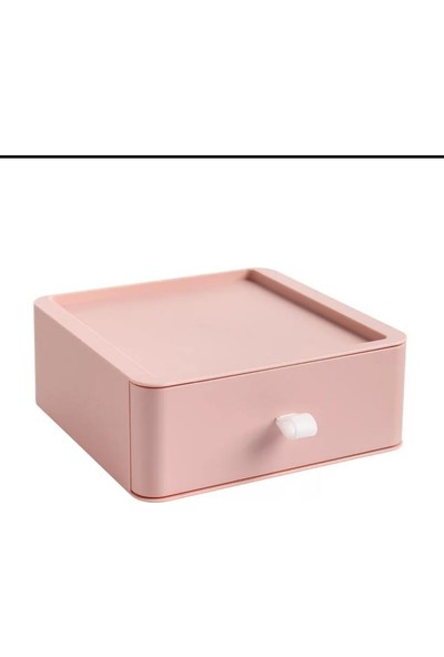 Trend Maison Çok Amaçlı Çekmeceli Masa Üstü Organizer Pembe Düzenleyici
