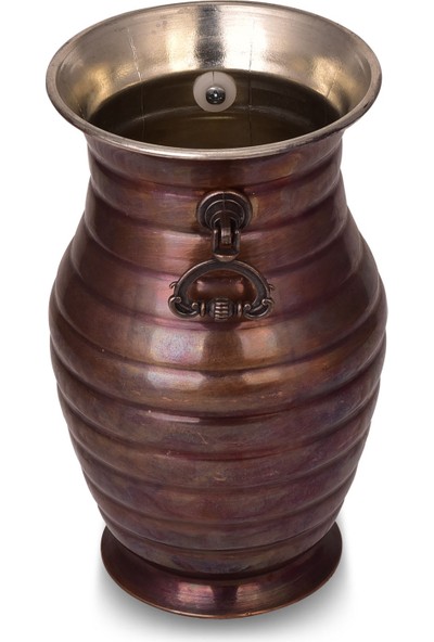 Turna Bakır Sümbüllü Vazo Düz Oksit TURNA2555-3