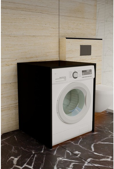 Ünüvar Konsept Çamaşır Makinesi Alt Dolabı - Siyah