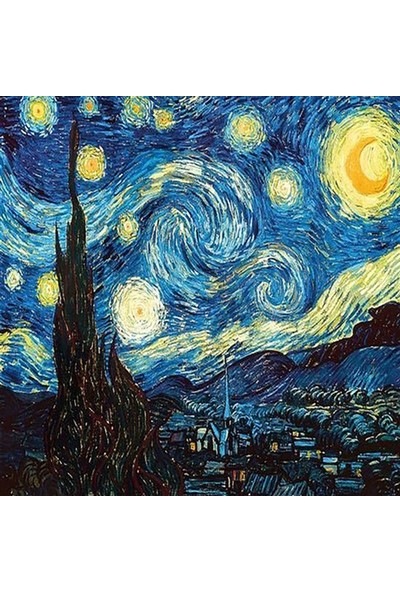 Movas Sanat Van Gogh - Yıldızlı Gece / Mozaik Tablo / Mozaik Puzzle 60X60CM E20203208