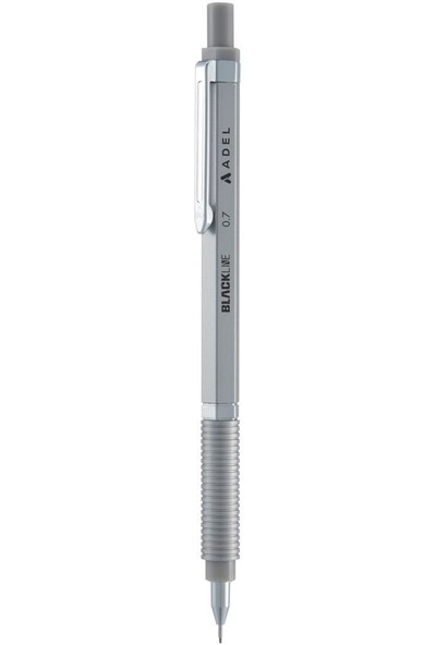 Adel Blackline Metal Gövdeli Versatil Kalem Metalik Gümüş 0.7 mm Adel Blackline Metal Gövdeli Versatil Kalem Metalik Gümüş 0.7 mm