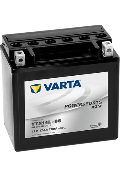 Varta YTX14L-BS 12V 12 Ah Agm Motosiklet Aküsü