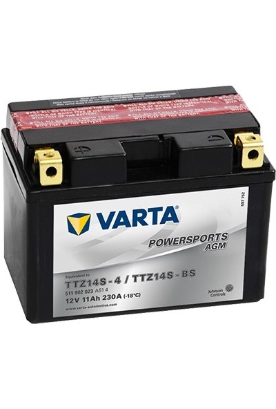 Varta TTZ14S-BS 12V 11AH Kuru Agm Motosiklet Aküsü Bakımsız