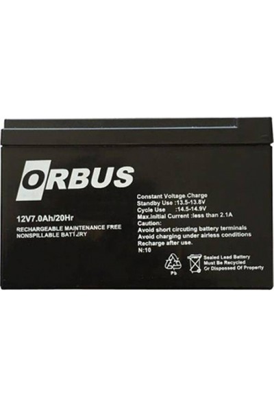Orbus 12V 7AH Kuru Motosiklet Aküsü