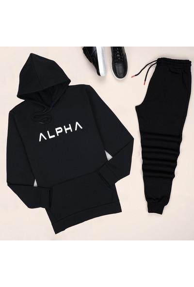 Trendy Passion Siyah Alpha Eşofman Takımı