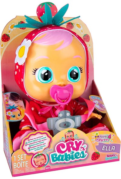Cry Babies Ağlayan Bebekler Tutti Frutti Çilek-Ella W1-93799 Cry Babies Ağlayan Bebekler Tutti Frutti Çilek-Ella W1-93799