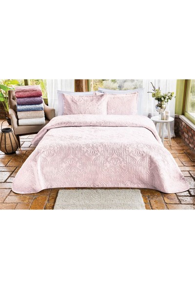 Özdilek Çift Kişilik Kadife Yatak Örtüsü Flair 230X250 Pudra Özdilek Çift Kişilik Kadife Yatak Örtüsü Flair 230X250 Pudra