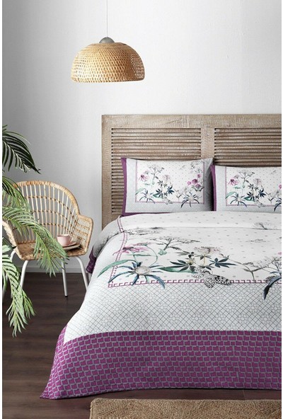 Özdilek Çift Kişilik Ranforce Pike Takımı Coneflower Beyaz