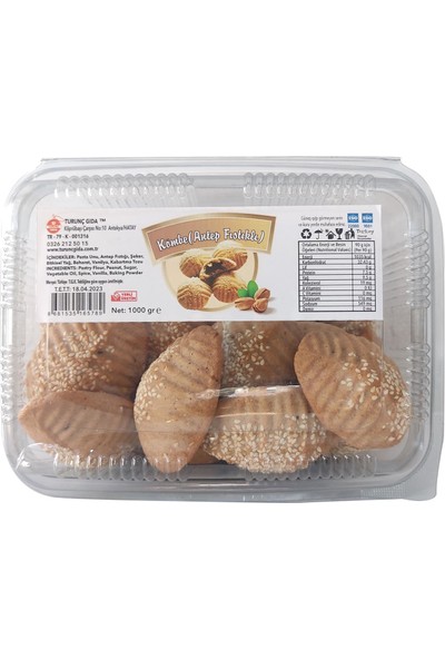 Turunç Gıda Kömbe Antep Fıstıklı 1 kg Turunç Gıda Kömbe Antep Fıstıklı 1 kg