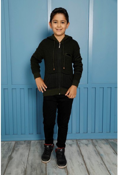 Gimer Avm Kapşonlu Erkek Çocuk Triko Hırka Gimer Avm Kapşonlu Erkek Çocuk Triko Hırka