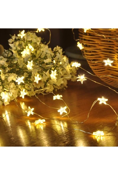Dekorden Yıldız Peri Tel LED - 5 Metre Dekorden Yıldız Peri Tel LED - 5 Metre