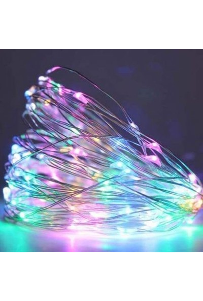 Dekorden Pilli LED Işık - 2 Metre (Renkli) Dekorden Pilli LED Işık - 2 Metre (Renkli)