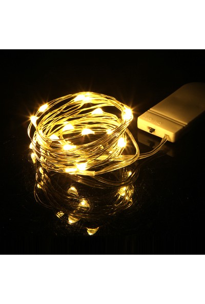 Dekorden Peri Tel LED - 1 Metre 10 LED (Pil Hediyeli)