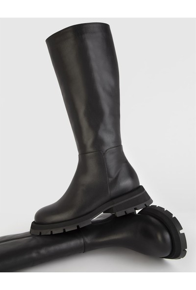 İLVİ Yana Kadın Siyah Çizme