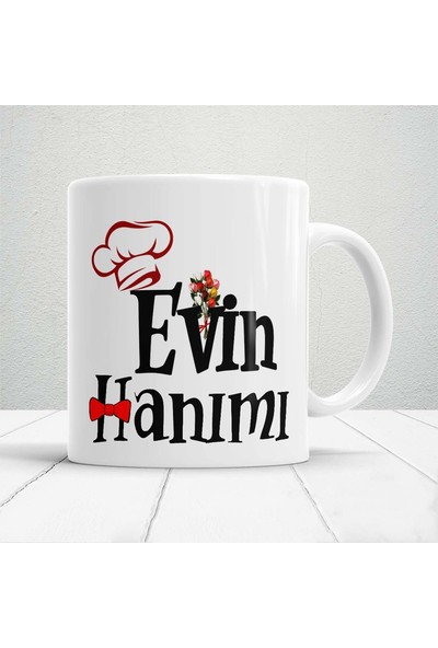 Shiva Hediyelik ve Baskı Çözümleri Evin Hanımı Baskılı Kupa Shiva Hediyelik ve Baskı Çözümleri Evin Hanımı Baskılı Kupa