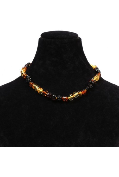 Sahi Aksesuar Doğal Kehribar Bebek Diş Kolyesi AMBER045