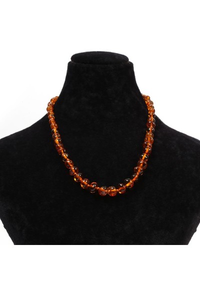 Sahi Aksesuar Doğal Kehribar Bebek Diş Kolyesi AMBER054