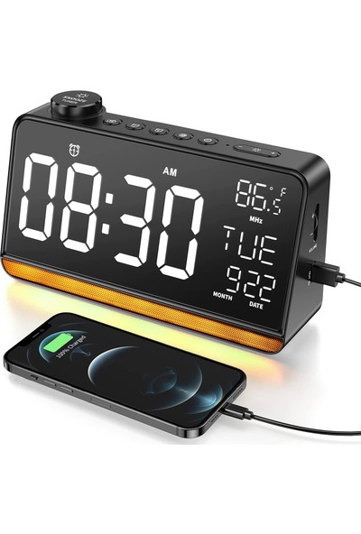 Deweiqi Radyo Özellikli Dijital Saat - Siyah (Yurt Dışından) Deweiqi Radyo Özellikli Dijital Saat - Siyah (Yurt Dışından)