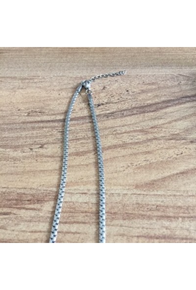 Turuncu Store Paslanmaz Çelik Zincir Kolye 40 cm TRC3538