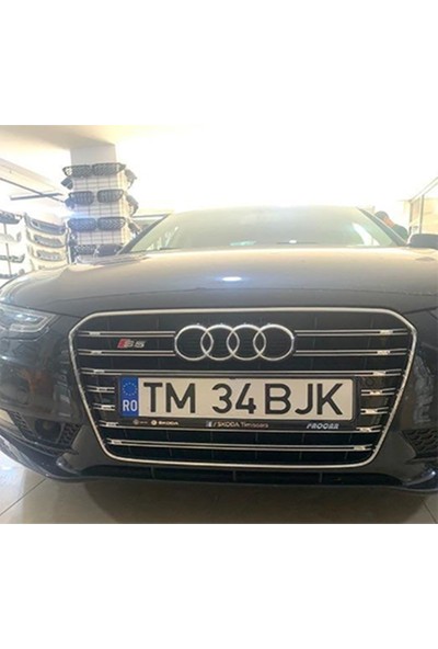 MKG Audi A5 S5 Kromlu Ön Panjur 2012 - 2016 Logolu