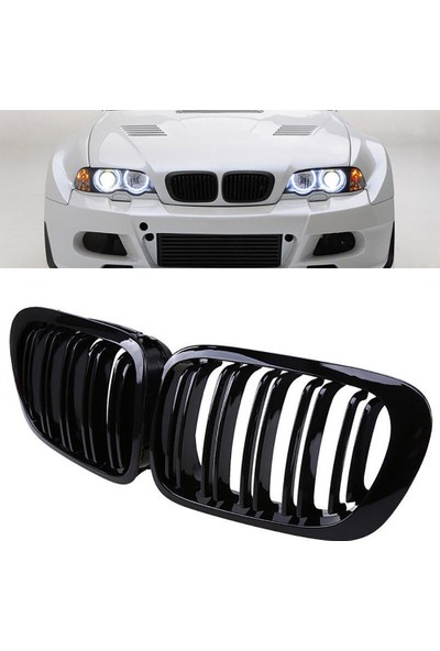 MKG Bmw E46 3 Serisi M Ön Panjur Izgara Böbrek 2002 - 2004 Piona Black