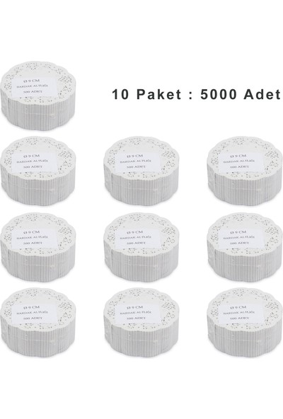 Sska Kağıt Bardak Çay Tabağı Altlığı 500 Adetlik 10 Paket 9 cm. - Beyaz Sska Kağıt Bardak Çay Tabağı Altlığı 500 Adetlik 10 Paket 9 cm. - Beyaz