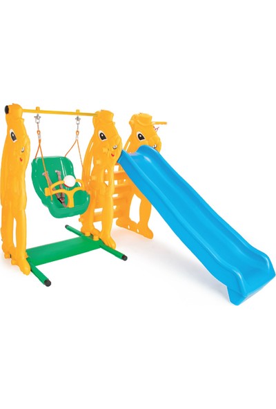 Pilsan Sincap Kaydırak ve Salıncak Seti - Büyük Salıncak Pilsan Sincap Kaydırak ve Salıncak Seti - Büyük Salıncak