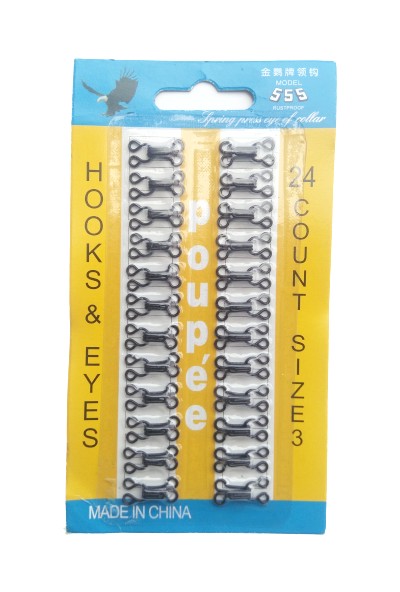 Kezban Tekstil Agraf Kopça Metal Siyah 3 No 24 Adet Kezban Tekstil Agraf Kopça Metal Siyah 3 No 24 Adet