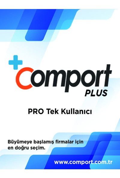 Comport Plus Pro Tek Kullanıcı Muhasebe Programı Comport Plus Pro Tek Kullanıcı Muhasebe Programı