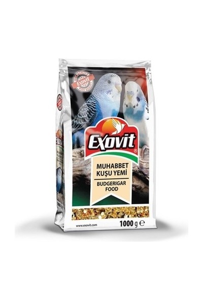 Exovit Yetişkin Muhabbet Kuşu Yemi 2X1000 gr