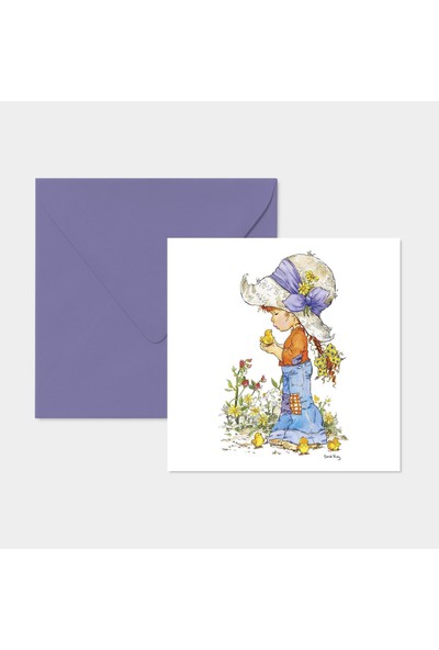 Hrs Kartpostal Tebrik Kartı ZARFA48 Sarah Kay Nostalji Vintage