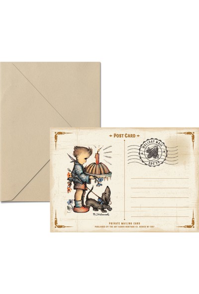 Hrs Kartpostal Tebrik Kartı ZARFA212 Aşk Doğumgünü Yılbaşı Sevgi Arkadaşlık Dostluk Kardeşlik Vintage