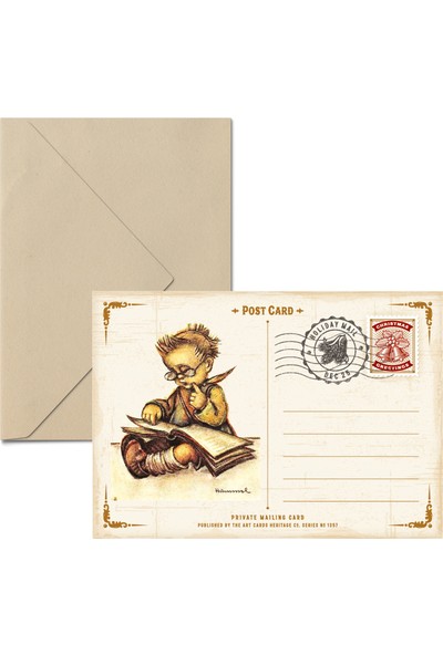 Hrs Kartpostal Tebrik Kartı ZARFA194 Aşk Doğumgünü Yılbaşı Sevgi Arkadaşlık Dostluk Kardeşlik Vintage