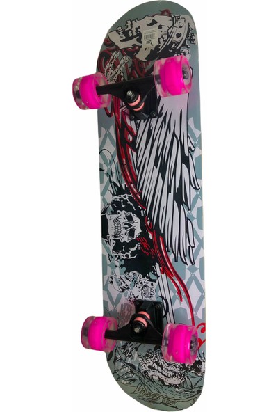 Çevik Polat Profesyonel Zımparalı Silikon Tekerli Işıklı Kaykay